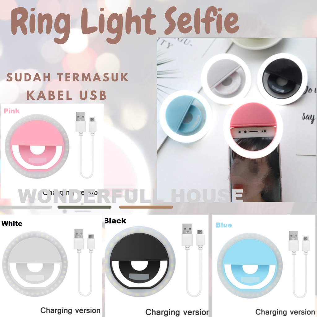 Jual Lampu Selfie Led Ring Light Bigo Portable Clip Ring Light ...