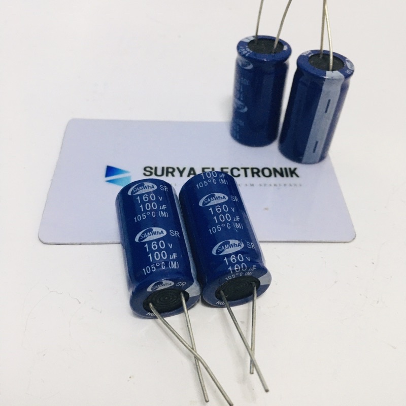 Jual ELKO ELCO 100UF 160V SAMWHA ORIGINAL/ CAPASITOR KAPASITOR 100UF ...