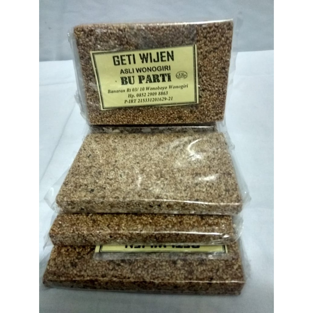 Jual Oleh Oleh Khas Solo Geti Wijen Bu Parti Asli Wonogiri 50 gram ...