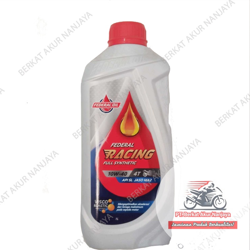 Jual Oli Federal Racing 10W40 - 1 Liter | Shopee Indonesia