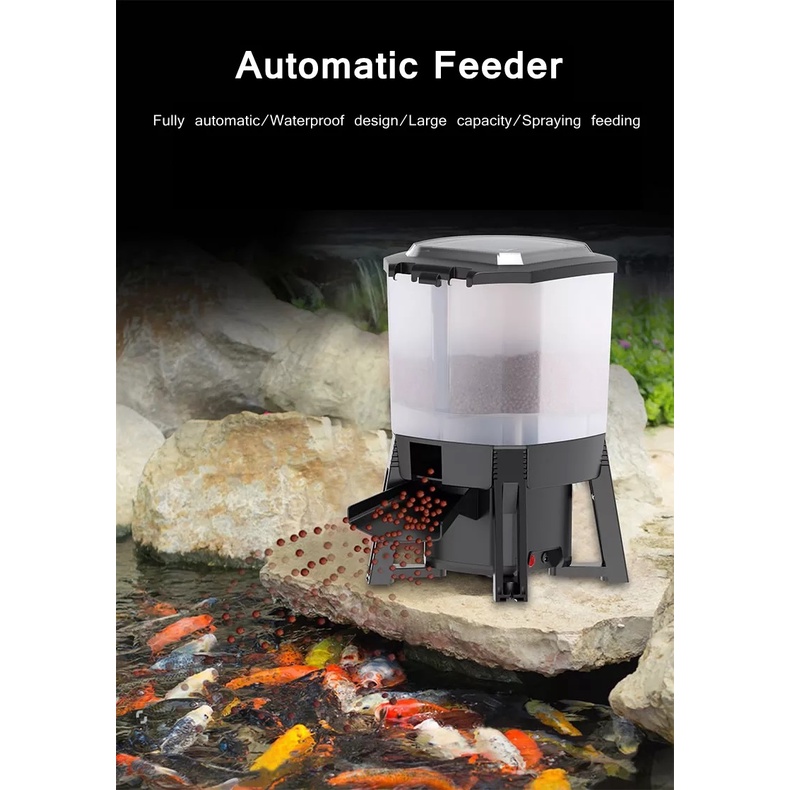 Jual Autofeeder Kolam Koi Sunsun Grech Automatic 6 Kg Auto Pond Koi ...