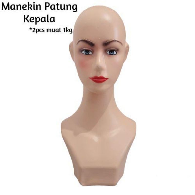 Jual Display Wig Manekin Kepala Ukuran Dewasa Patung Kerudung Jilbab ...