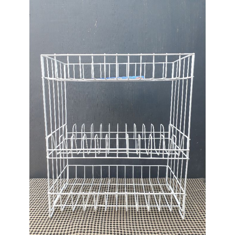 Jual Rak Piring Susun 3/ Rak Piring 3 Susun/ Rak Piring Besi/Rak Serba ...