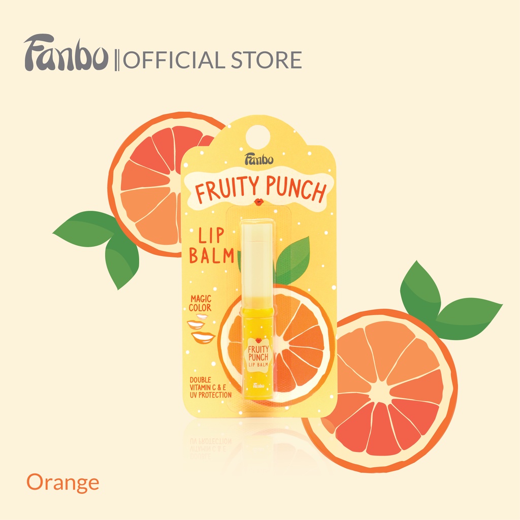 Jual Fanbo Fruity Punch Lip Balm Orange - Merawat dan Melembabkan bibir ...
