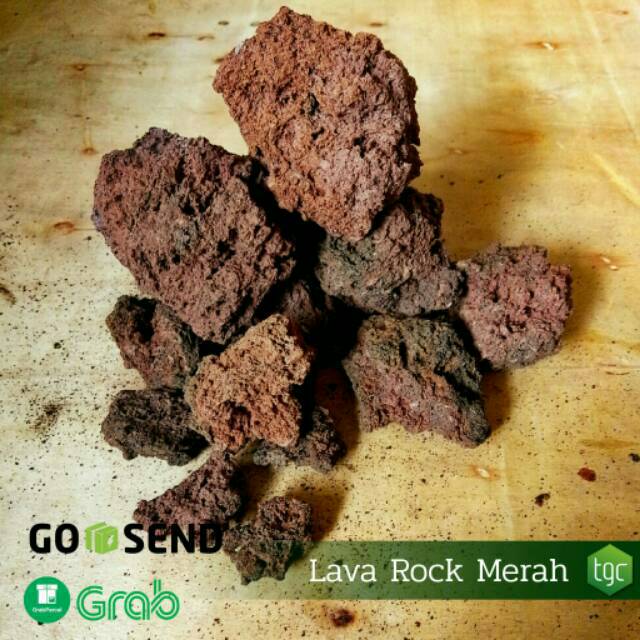 Jual Lava Rock Merah 1kg - Mix Size | Shopee Indonesia