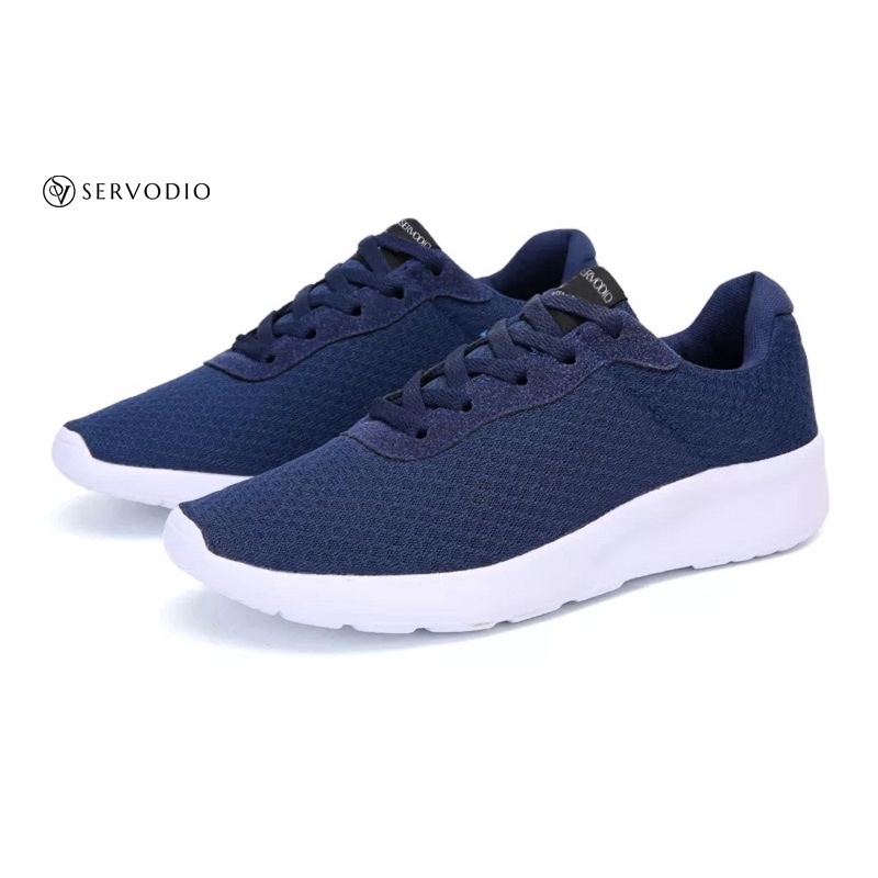 Jual Servodio 37 - 44 Navy Sepatu Sneakers Casual Pria Wanita SV05 | Al ...