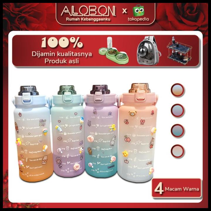 Jual Alobon Botol Minum Jumbo 2 Liter Botol Minum Viral Motivational ...