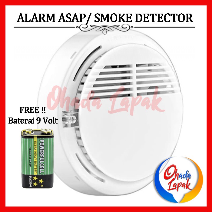 Jual Alarm deteksi api asap - alat pendeteksi kebakaran smoke detector ...