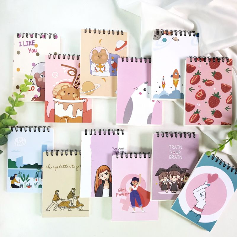Jual NOTEBOOK MINI SPIRAL / NOTEBOOK MINI KARAKTER / NOTEBOOK SAKU ...