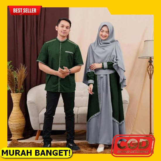 Jual Set Baju Couple Terbaru/ Cp Ridho / Baju Couple Muslim Kondangan ...