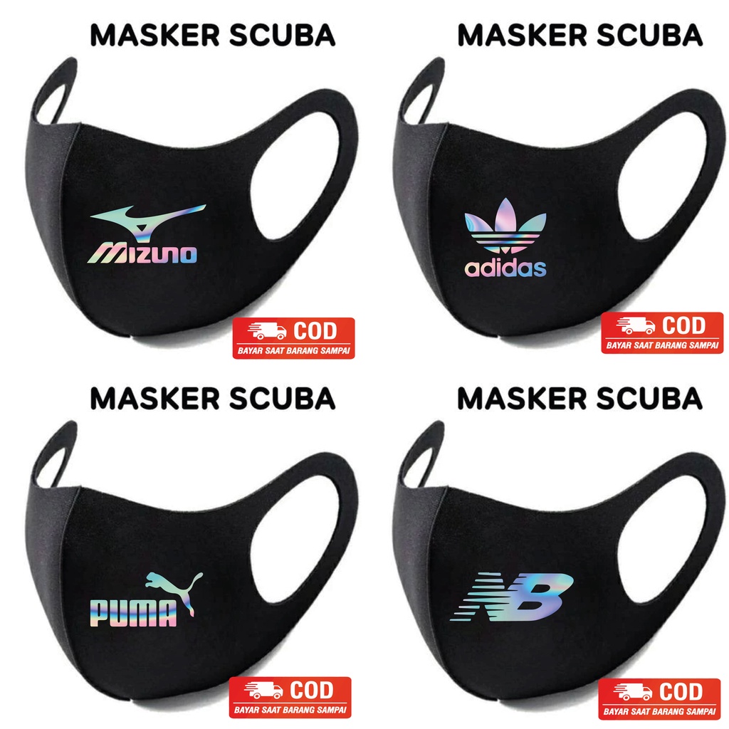 Jual masker logo sport / sablon hologram / MASKER SKUBA LOGO / scuba ...