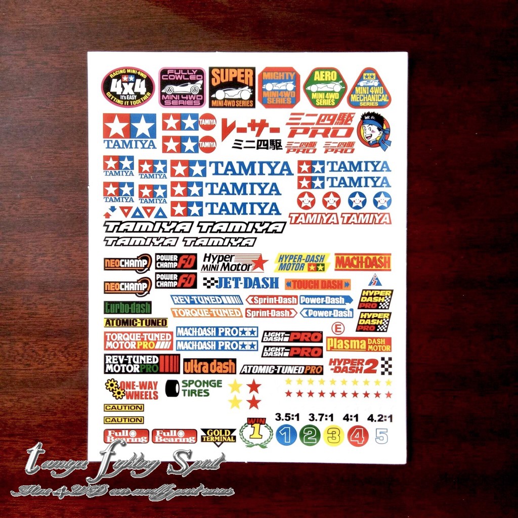 Jual Rep Tamiya Decal Sticker Water Transfer 12x15cm (STW02) | Shopee ...