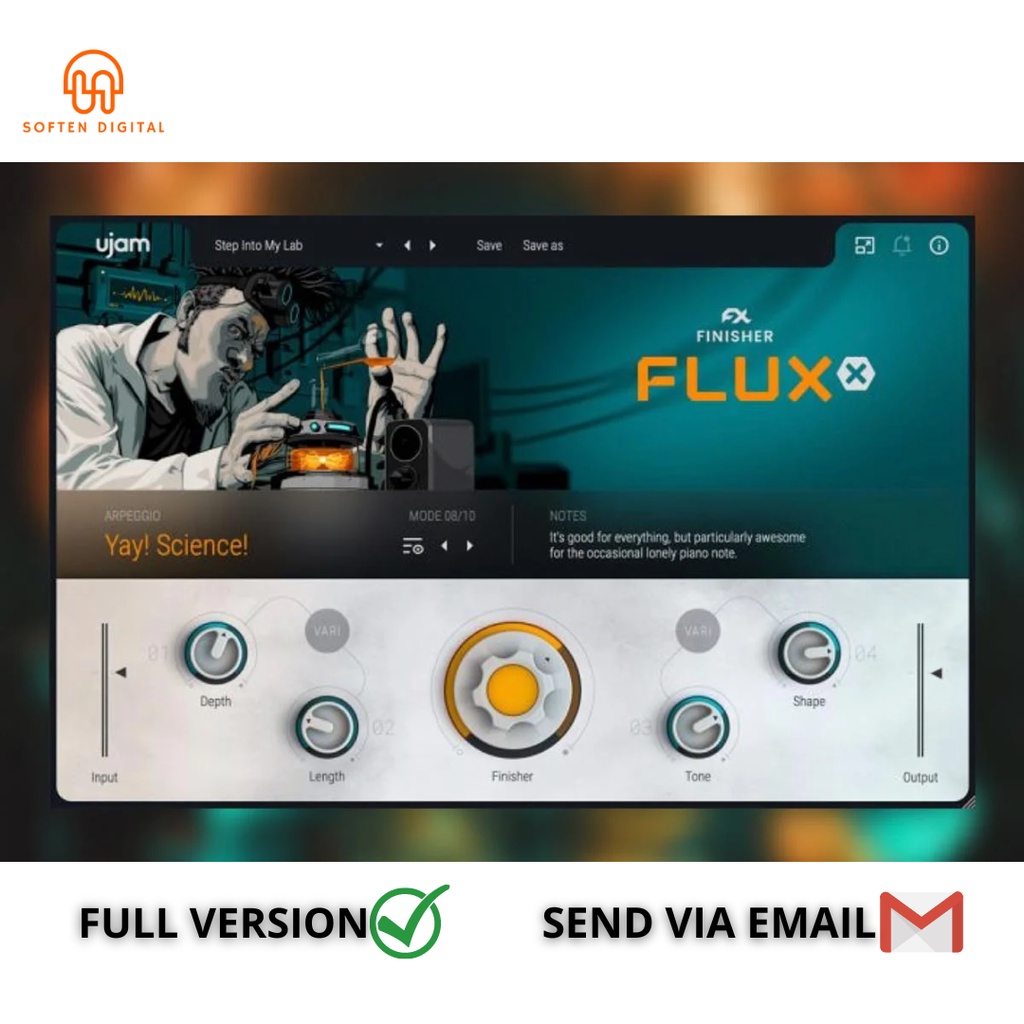 Jual UJAM Finisher Fluxx v1 VST Plugin Micro-dosing fuzz boxes, sample ...