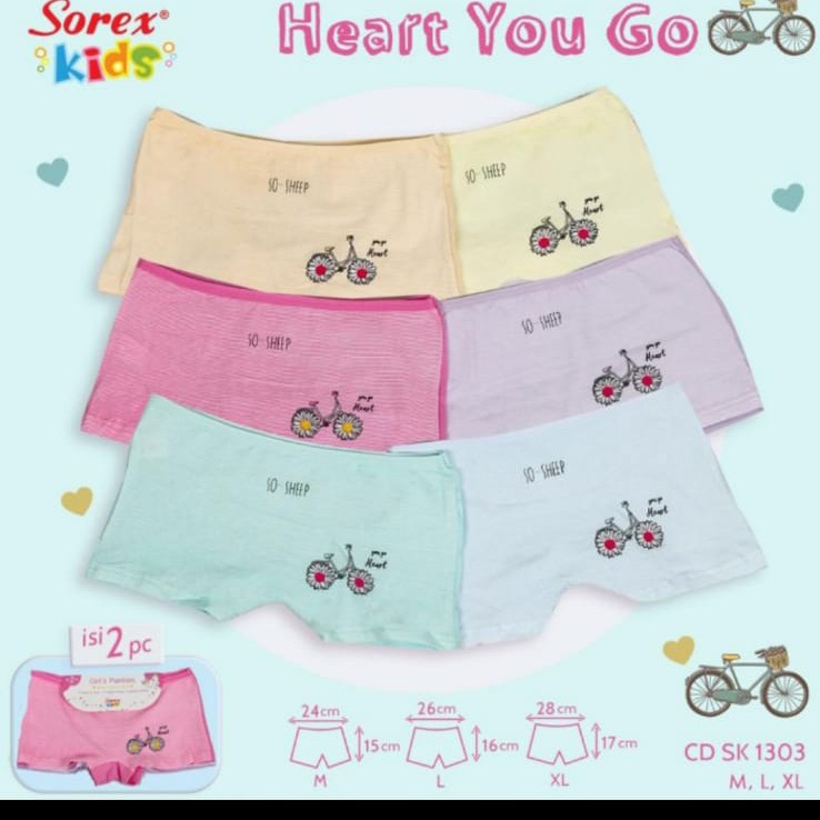 Jual cd celana dalam boxer anak perempuan sorex kids girl sk 1302 1306 1313 1312 | Shopee Indonesia