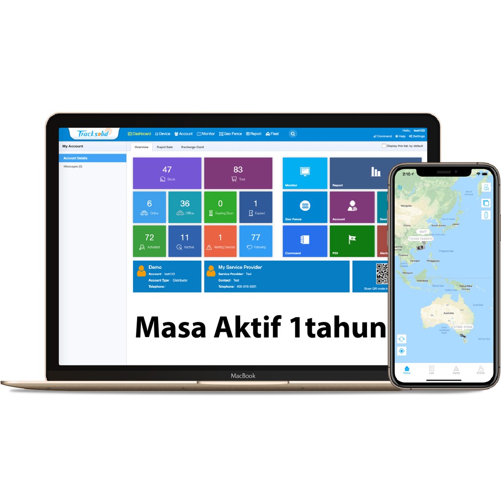 Jual Server Tracksolid Untuk Gps Tracker Concox GT06N Wetrack 2 ET200 Asset Tracker | Shopee ...