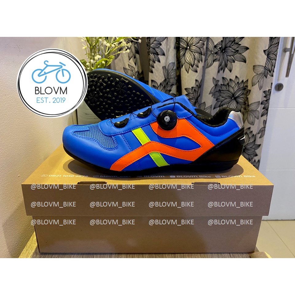 Jual Sepatu Sepeda RUBY NON Cleat Roadbike MTB Sepeda Lipat BIRU ...