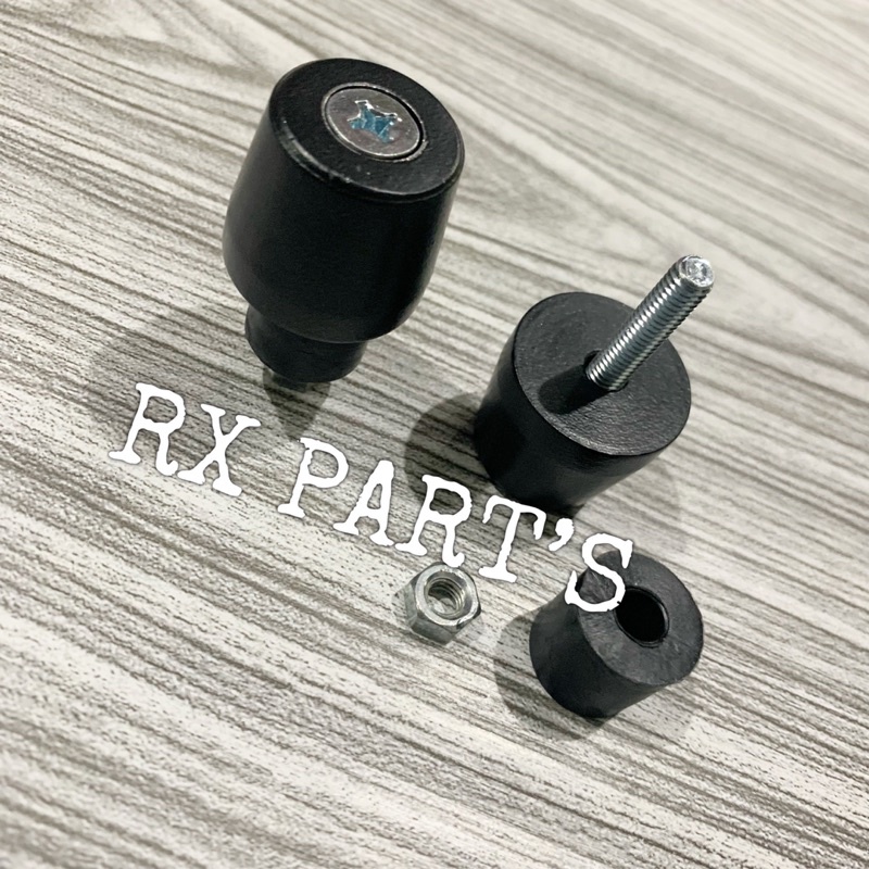 Jual Jalu stang / bandul stang Hitam / Bar end Black FULL BESI PADAT ...