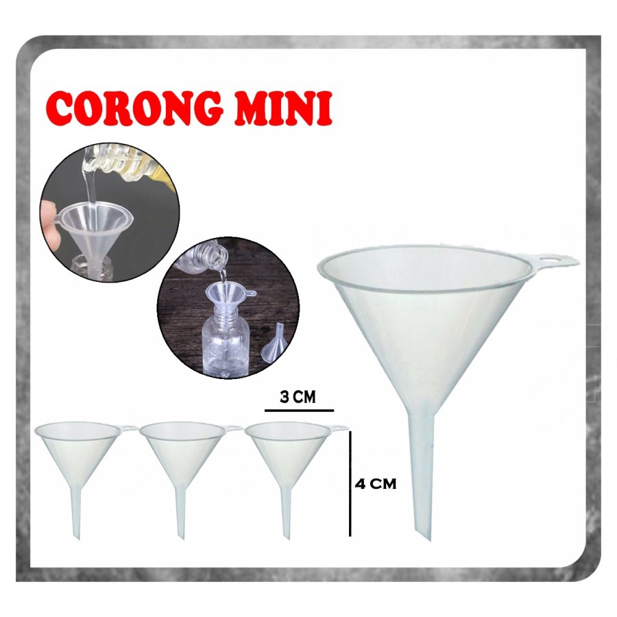 Jual Corong Mini Plastik / Funnel Essential Oil / Corong Mini Kecil ...