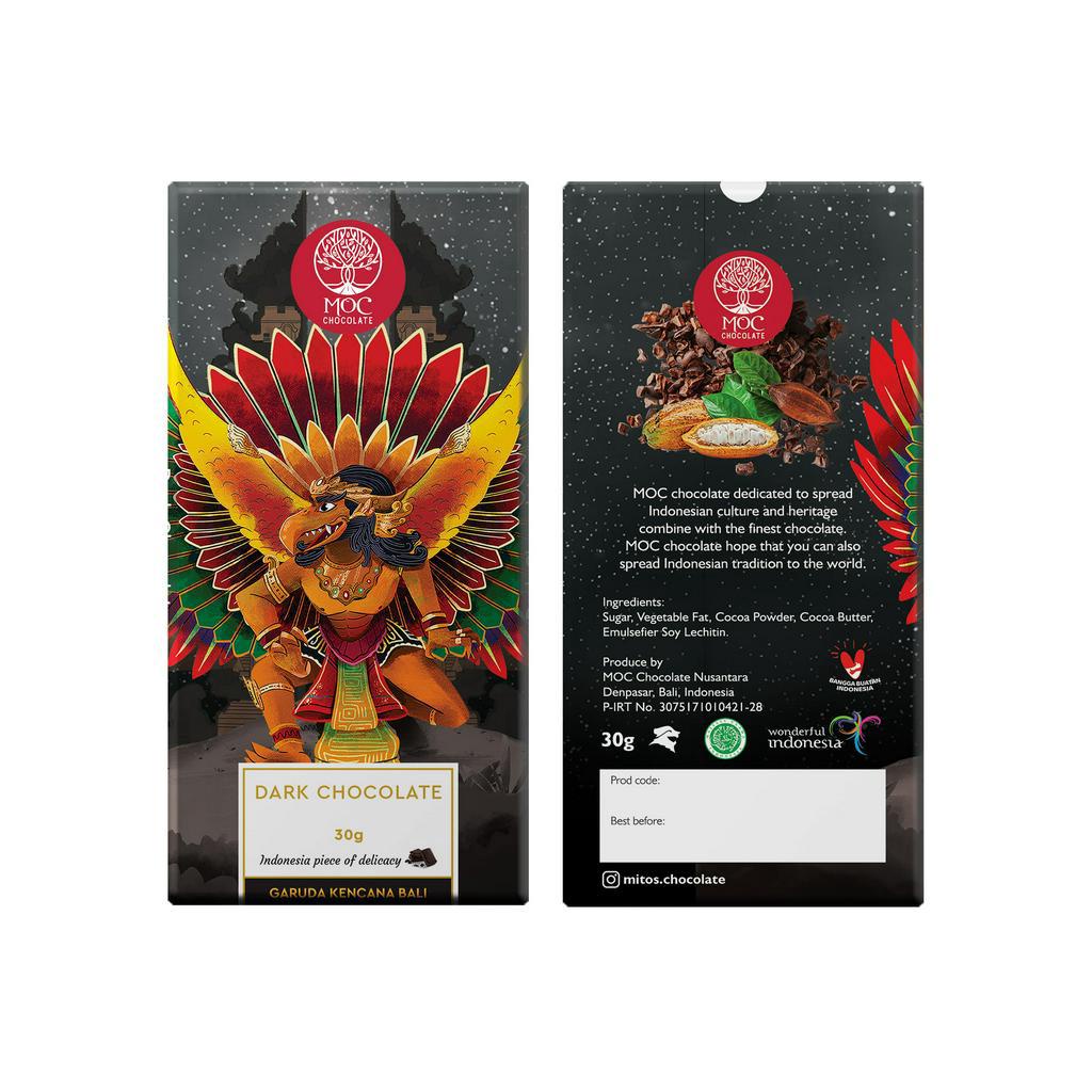 Jual MOC Chocolate - Bali Series Dark Chocolate 30g - Halal - Chocolate ...