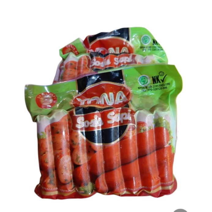 Jual YONA Sosis Sapi Merah 450g | Shopee Indonesia