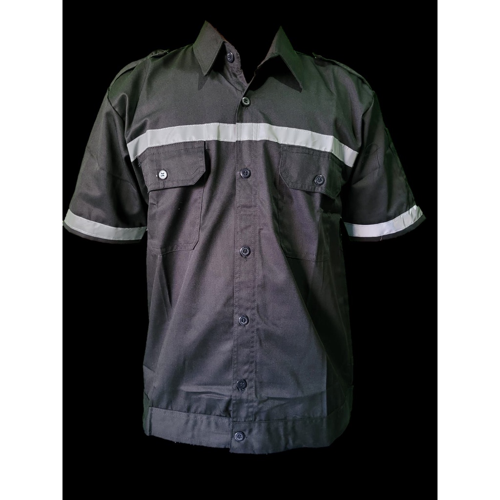 Jual BAJU SAFETY LENGAN PENDEK REFLEKTOR HIJAU KATELPAK WERPAK KEMEJA ...