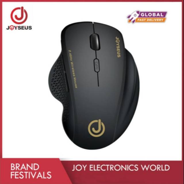 Jual JOYSEUS Wireless Mouse 1600DPI USB Computer 2.4GHz Mouse -J6 ...