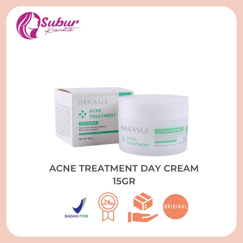 Jual Hanasui Acne Treatment Day Cream 15g | Shopee Indonesia