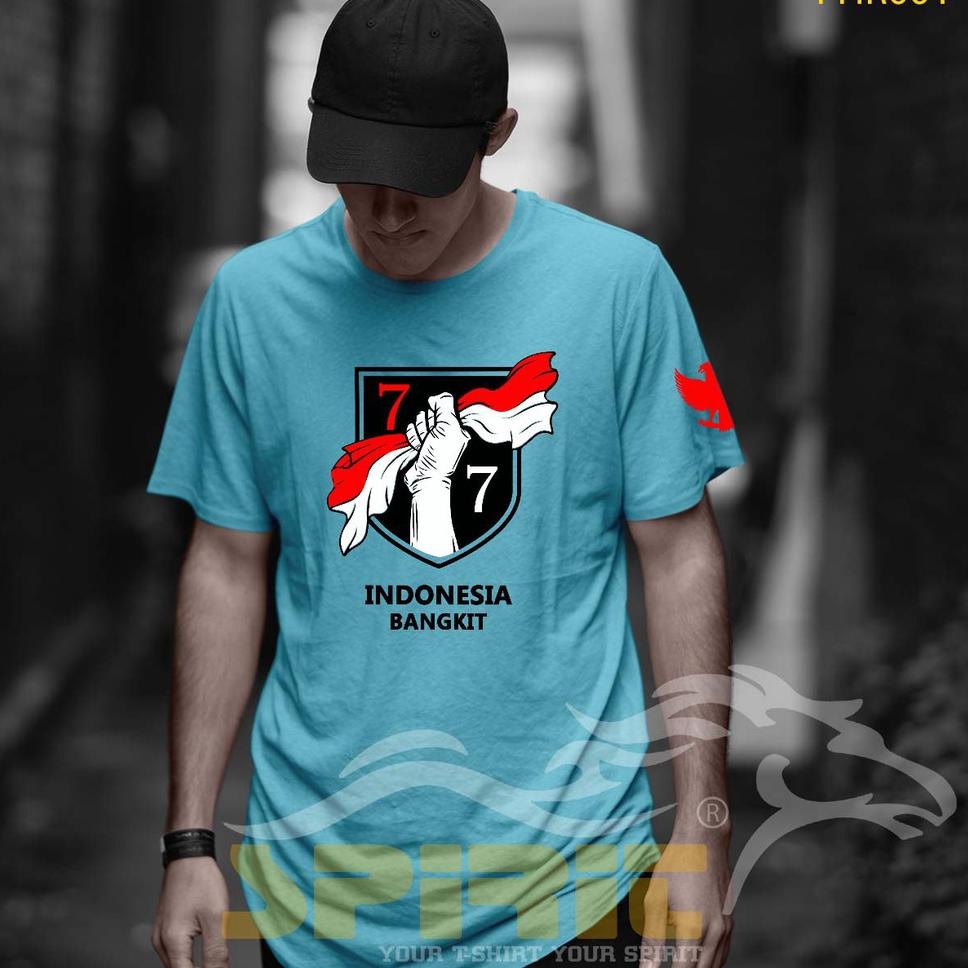 Jual Kaos Distro HUT RI 77th Indonesia Bangkit Baju Kemerdekaan Indonesia 17 Agustus 2022 Kaos ...