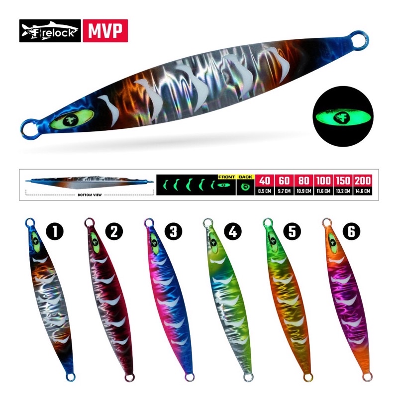 Jual Umpan Pancing Metal Jig GID Eyes 60 gram Firelock MVP Slow & Speed Action | Shopee Indonesia