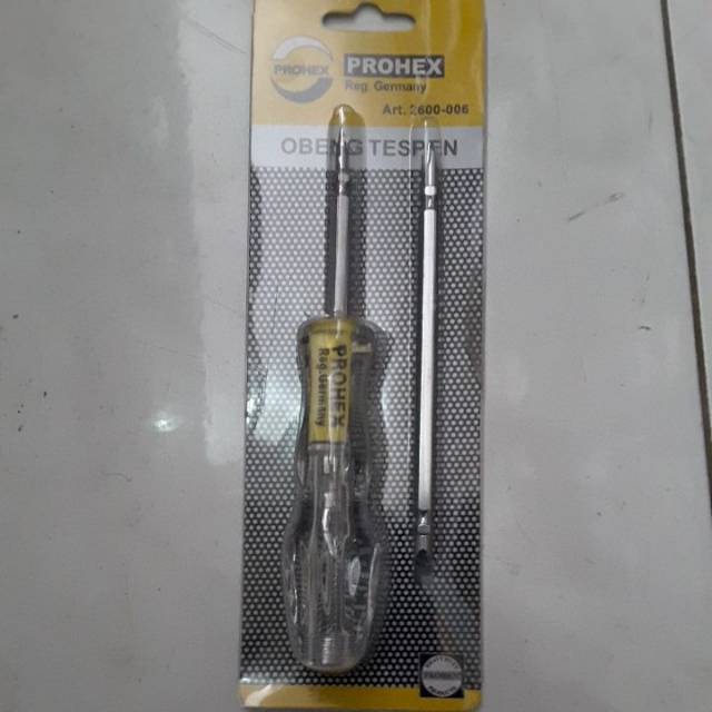 Jual prohex obeng tespen 2600-006 2 ukuran mata obeng alat memutar ...