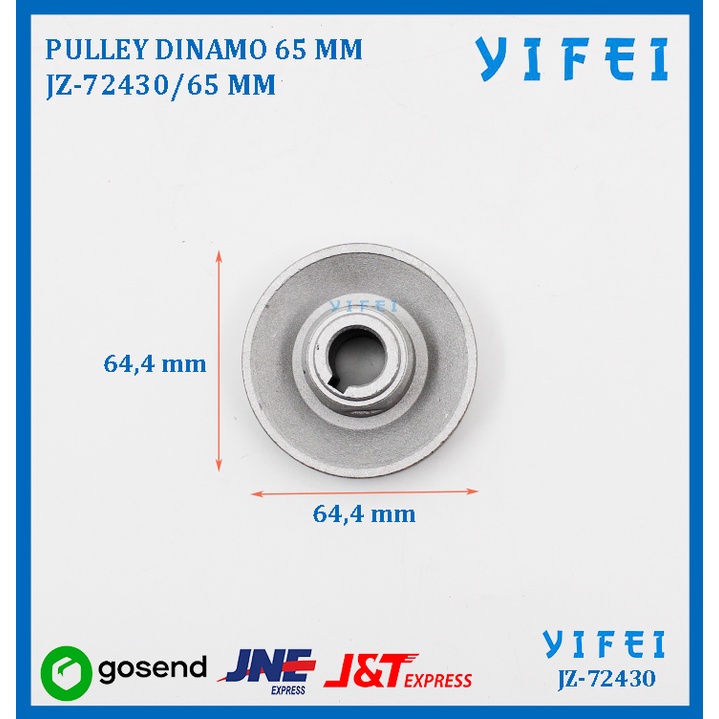 Jual Pulley / Poli / Poly Dinamo Mesin Jahit 65MM YIFEI-72430/65MM ...