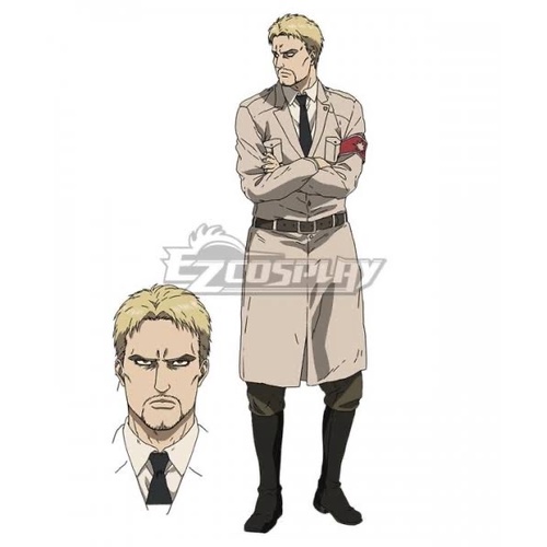 Jual pria-kostum- fullset cosplay reiner braun military attack on titan ...