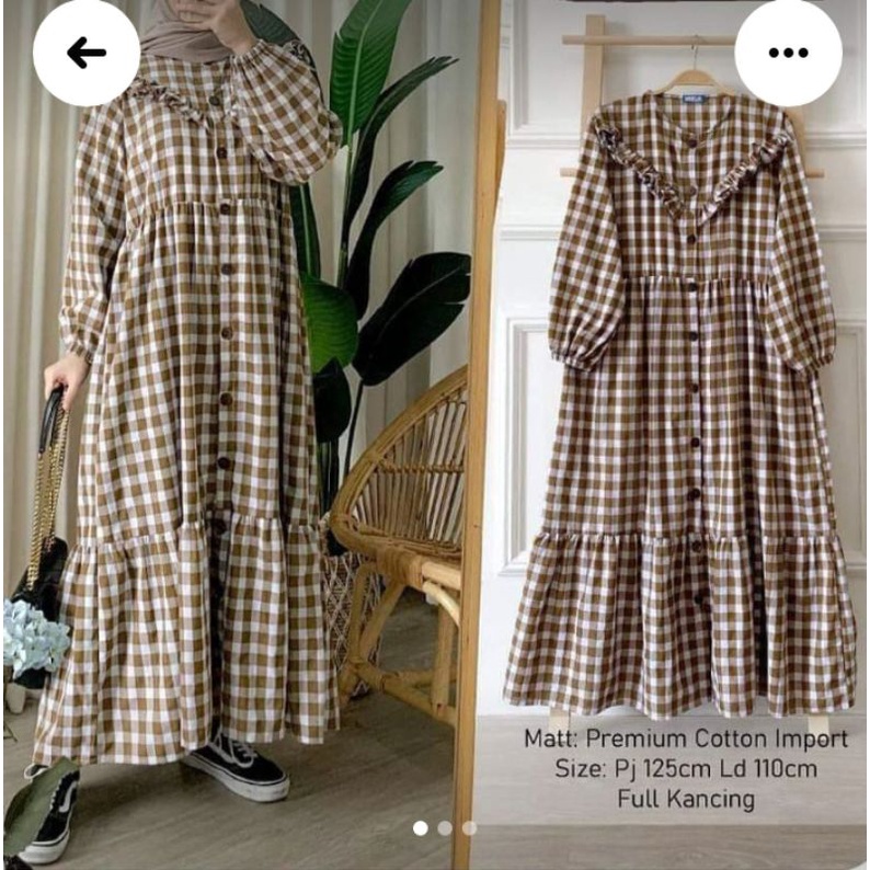 Jual MIDI dress serut terbaru 2025 | Shopee Indonesia