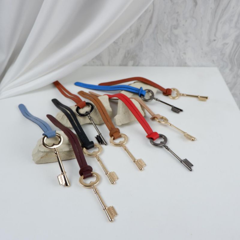 Jual ( KEY BESI ) KEYCHAIN CHARM BAG GANTUNGAN TAS KUNCI TALI KULIT ...
