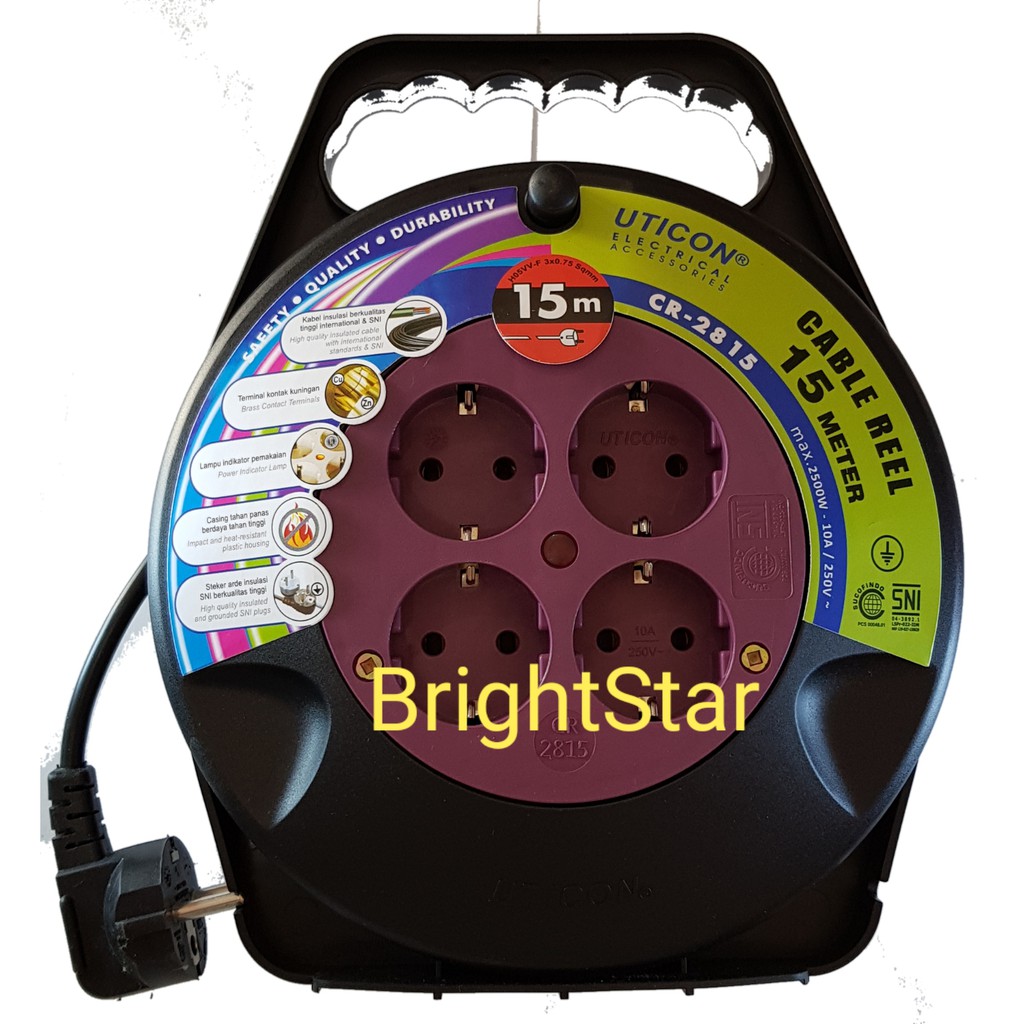 Jual Uticon Kabel Roll/Kabel Box 15m (CR-2815/CR2815) | Shopee Indonesia