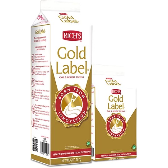 Jual WHIP RICH GOLD LABEL /WHIPPING CREAM CAIR (KHUSUS PENGIRIMAN ...
