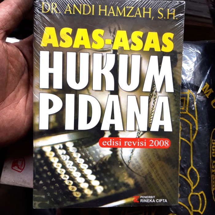Jual Asas Asas Hukum Pidana Dr.Andi Hamzah Edisi revisi 2008 | Shopee Indonesia