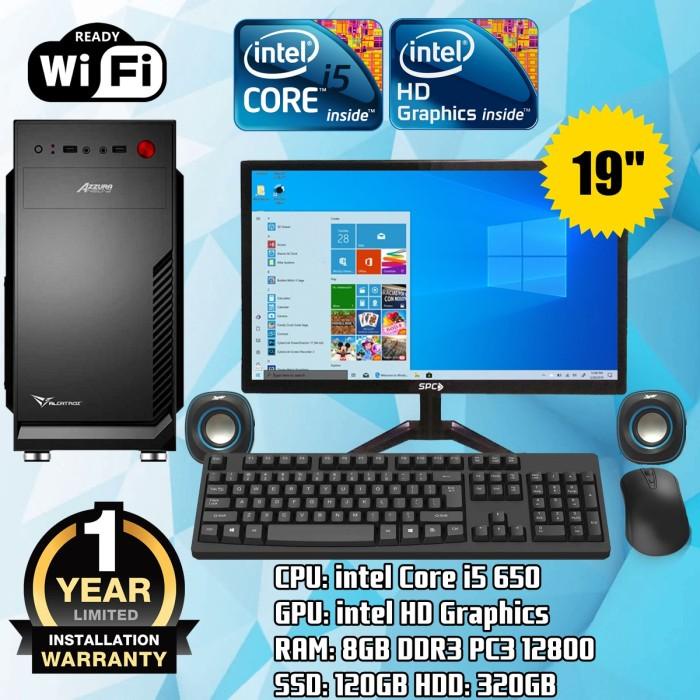 Jual PC RAKITAN FULL SET | Intel Core i5 650 | RAM 8GB | Monitor 19 ...