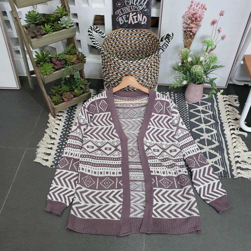 Jual AIRY OUTHER CARDIE KNITE/CARDIGAN RAJUT WANITA MOTIF BATIK ...