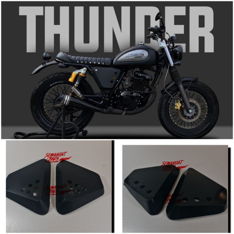 Jual COVER AKI JAPSTYLE THUNDER 125 BAHAN CUSTOM PAKAI JOK RATA ...