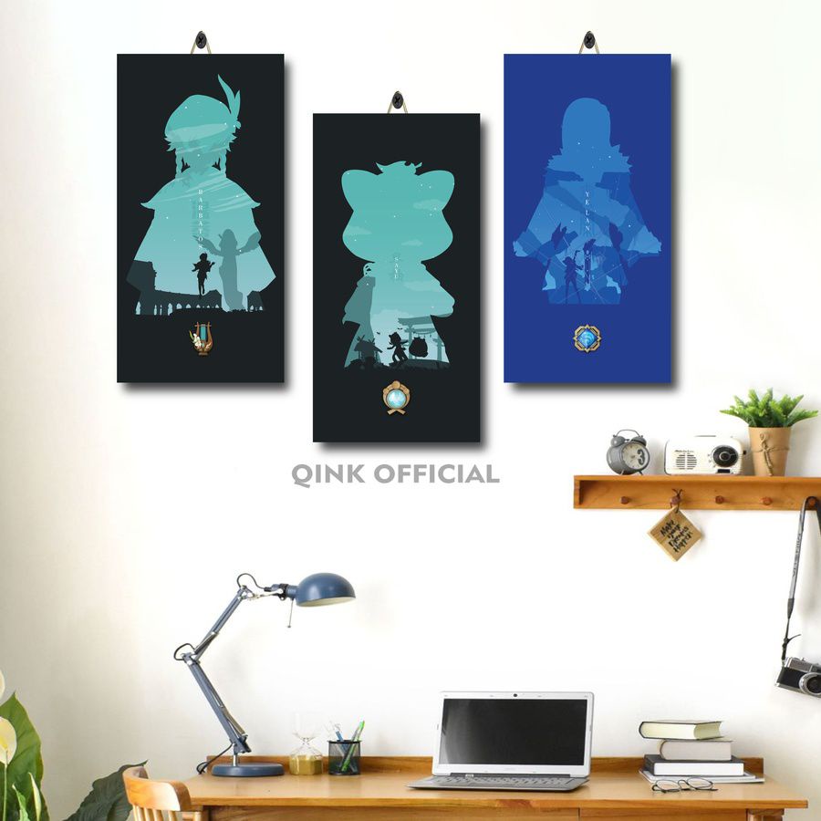 Jual HIASAN DINDING GAME GENSHIN IMPACT WALLPAPER 15X30 OOEAE/LXSWT ...