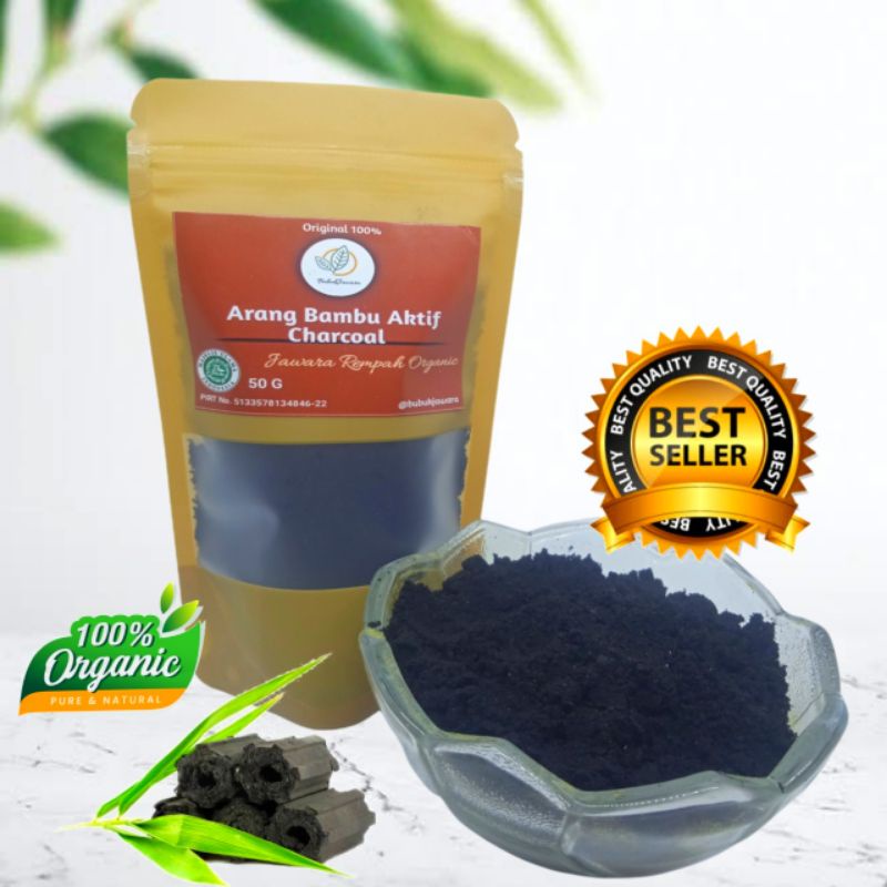 Jual Bubuk Arang Bambu / Activated Bamboo Charcoal Powder | Shopee ...