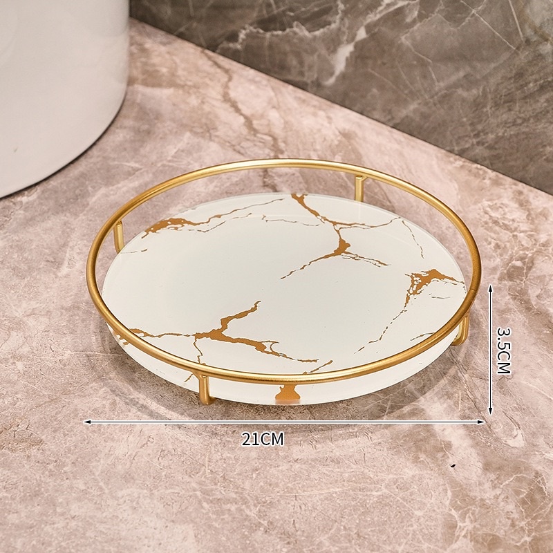 Jual Marble Tray Bernda Hitam Putih / Pajangan Dekorasi Nampan Alat ...