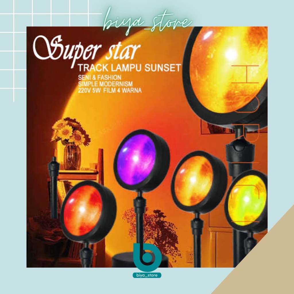 Jual LAMPU SUNSET Lampu Fill Proyektor Aesthetic Efek Matahari Lampu ...