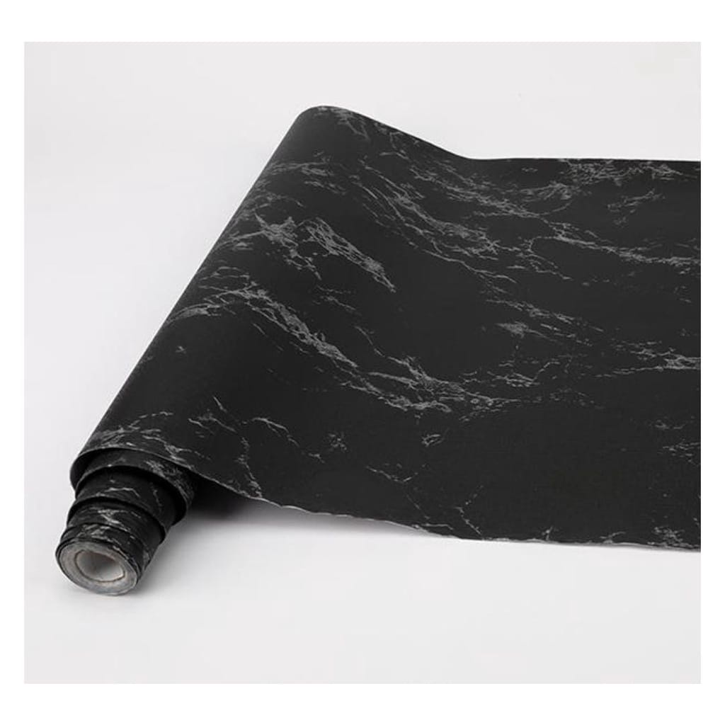 Jual Wallpaper Dinding Motif Marmer 45cm x 5m Black Marmer Wallpaper ...