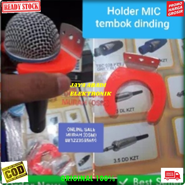 Jual G151 ORI HOLDER MIC BESI TEMBOK DINDING STAND MIK WALL MICROPHONE ...