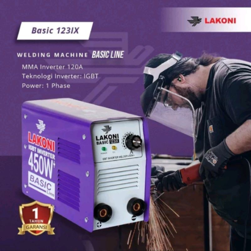 Jual Lakoni Basic 123ix Mesin Las 450 watt Welding Inverter Travo Las ...