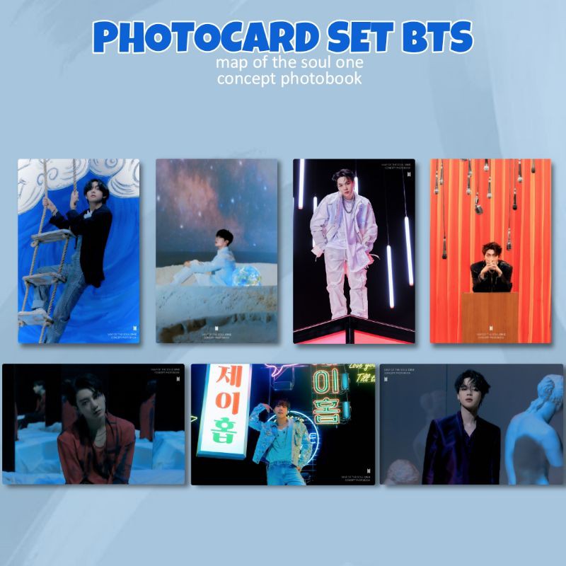 Jual PHOTOCARD SET BTS MAP OF THE SOUL ON:E CONCEPT PHOTOBOOK preview cuts clue ver (persona ...