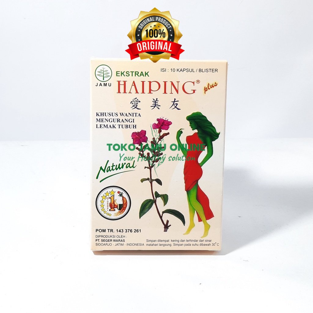 Jual Haiping Kapsul Mengurangi Lemak Tubuh dan Pelangsing (Isi 10 ...