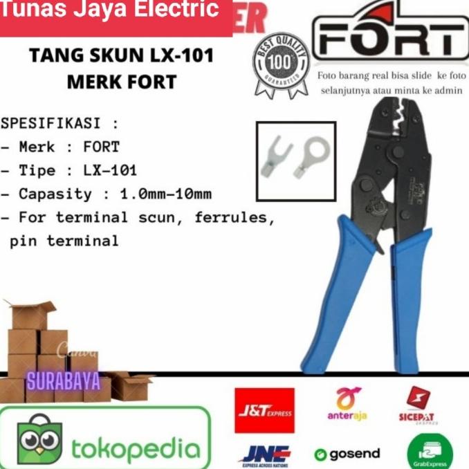 Jual Tang Press Skun / Crimping Tools LX-101 FORT for Skun 0,1 - 10mm ...